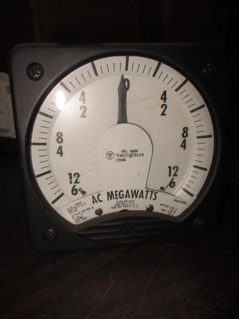 Westinghouse 62730-5 12/6 AC Megawatts Meter — North American ...