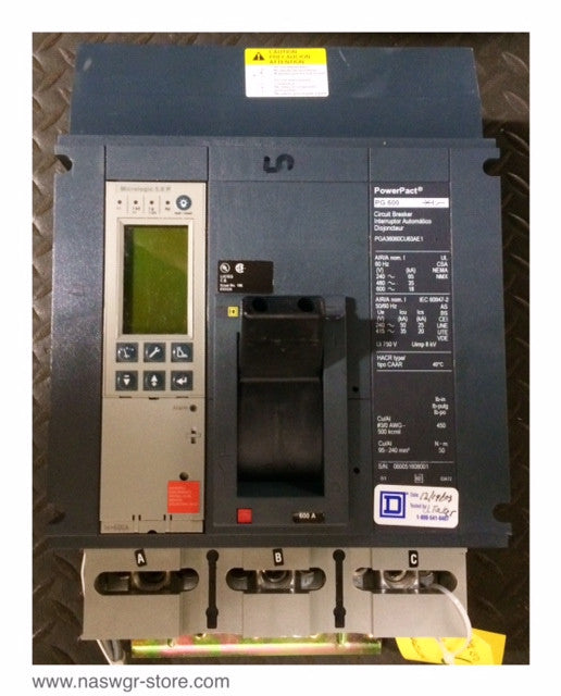 Square D PowerPact PG600 Circuit Breaker - 600 Amp — North American ...