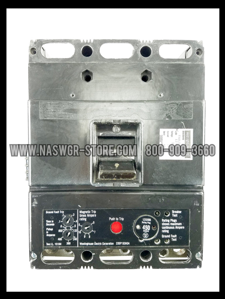 Westinghouse LCG3600 Molded Case Circuit Breaker - 450 Amp — North ...