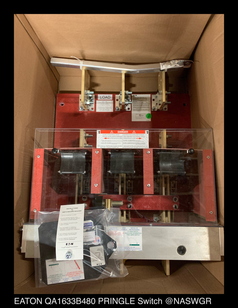 Eaton QA1633B480 Pringle Bolted Pressure Contact Switch - 1600 Amp - U ...