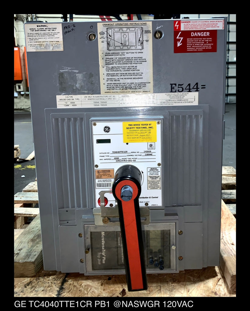 GE PowerBreak TC4040TTE1CR Circuit Breaker ~ 4000 Amp — North American ...