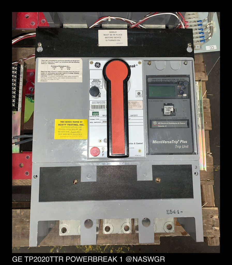 GE TP2020TTR PowerBreak Circuit Breaker — North American Switchgear Store