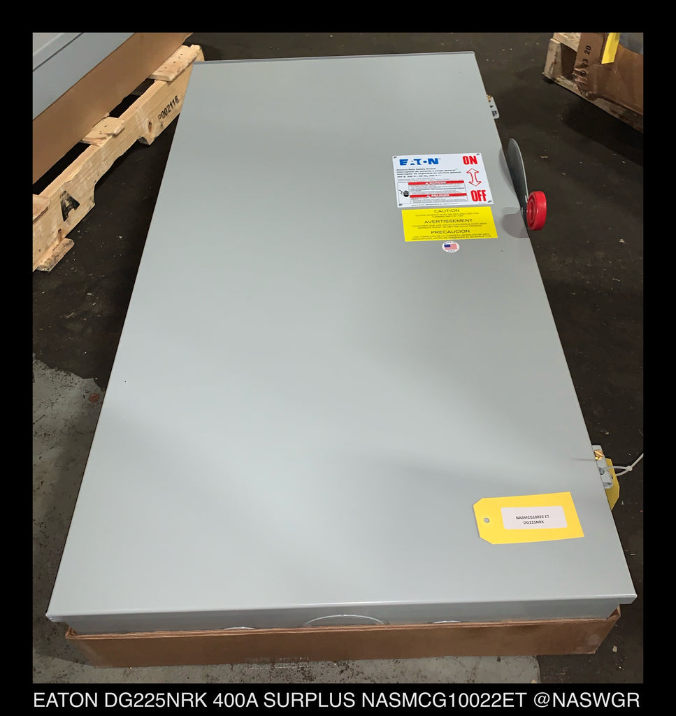 Eaton DG225NRK General Duty Safety Switch - 400A/240V/2P3W/N3R - Unuse ...