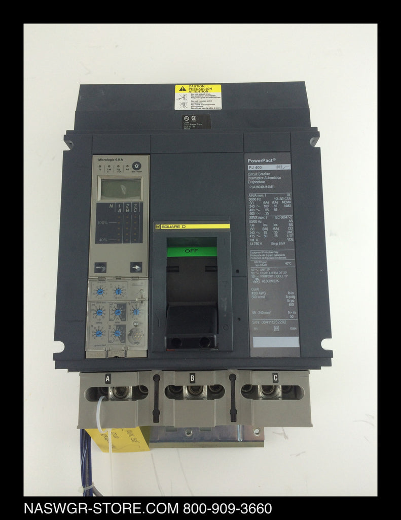 Square D PowerPact PJ400 Circuit Breaker -400 Amp — North American ...