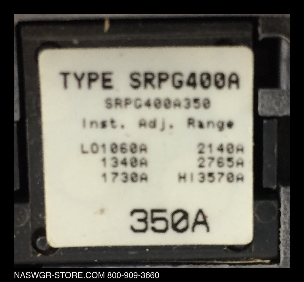 GE Spectra RMS SGPA36AT0400 Circuit Breaker - 350 Amp — North American ...