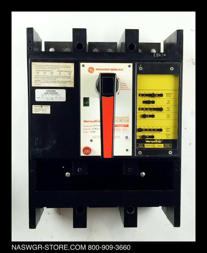 GE PowerBreak THSS4612DG Circuit Breaker (M/O,B/I) - 1200 Amp — North ...