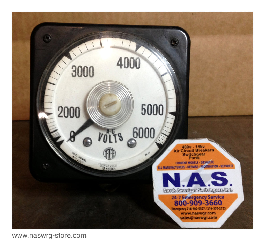 S76102320 , ITE A.C. Volt Meter , 6000 amps , PN: S76102320 — North ...