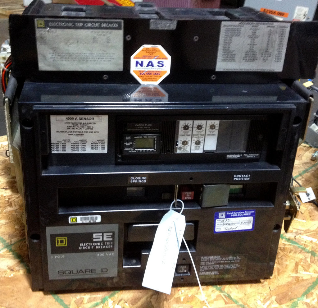 Square D SEF364000LIZ Circuit Breaker (M/O,B/I) - 4000 Amp — North ...