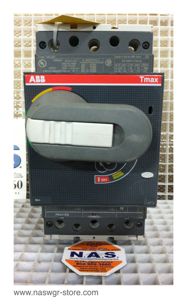 ABB Tmax T4N250 Circuit Breaker with Handle Extension - 250 Amp — North ...